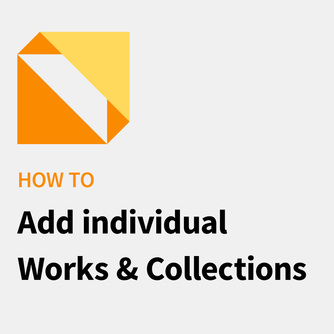 How to: Add individual Works and Collections in Portfolio | Showroom ...
